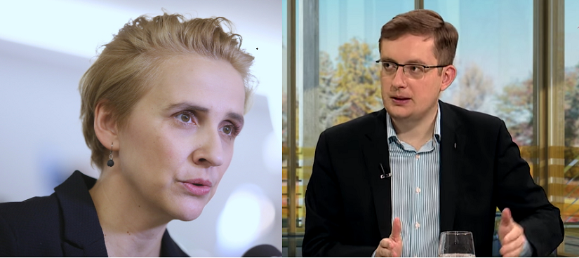 Scheuring-Wielgus z grupą demonstrantów przerwała wykład twierdząc, że ...