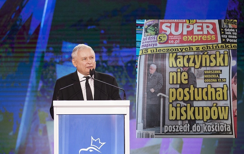 Prezes PiS był na Mszy w kościele. "Niedziela dzień święty"