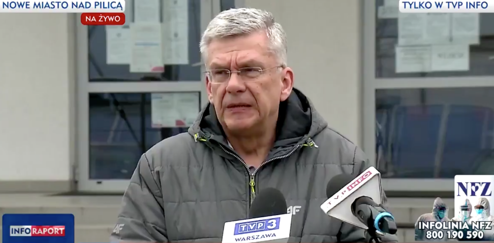 Karczewski pomaga w szpitalu, którym kiedyś kierował