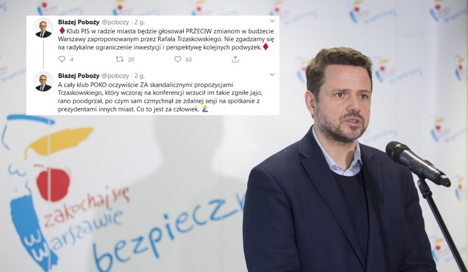 Poboży: Trzaskowski wrzucił zgniłe jajo, sam czmychnął
