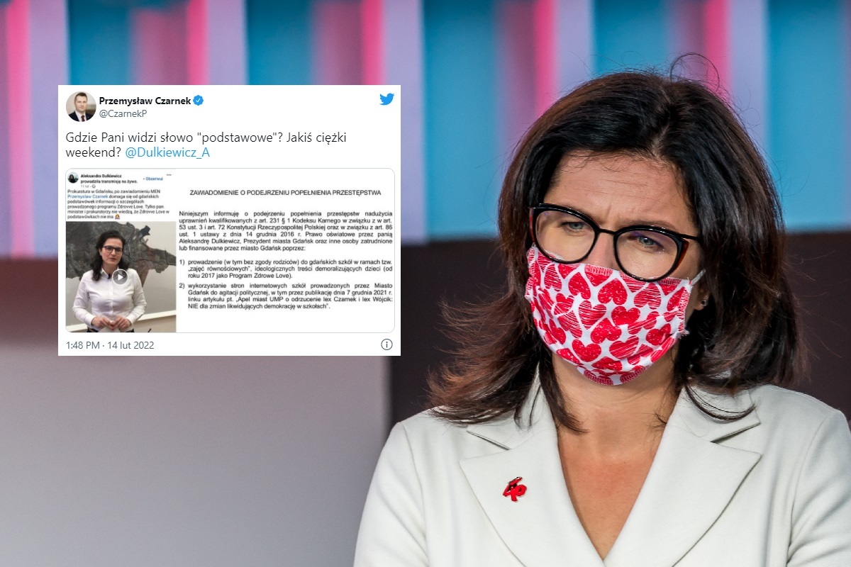 Szef MEiN punktuje Dulkiewicz. "Gdzie Pani widzi..."