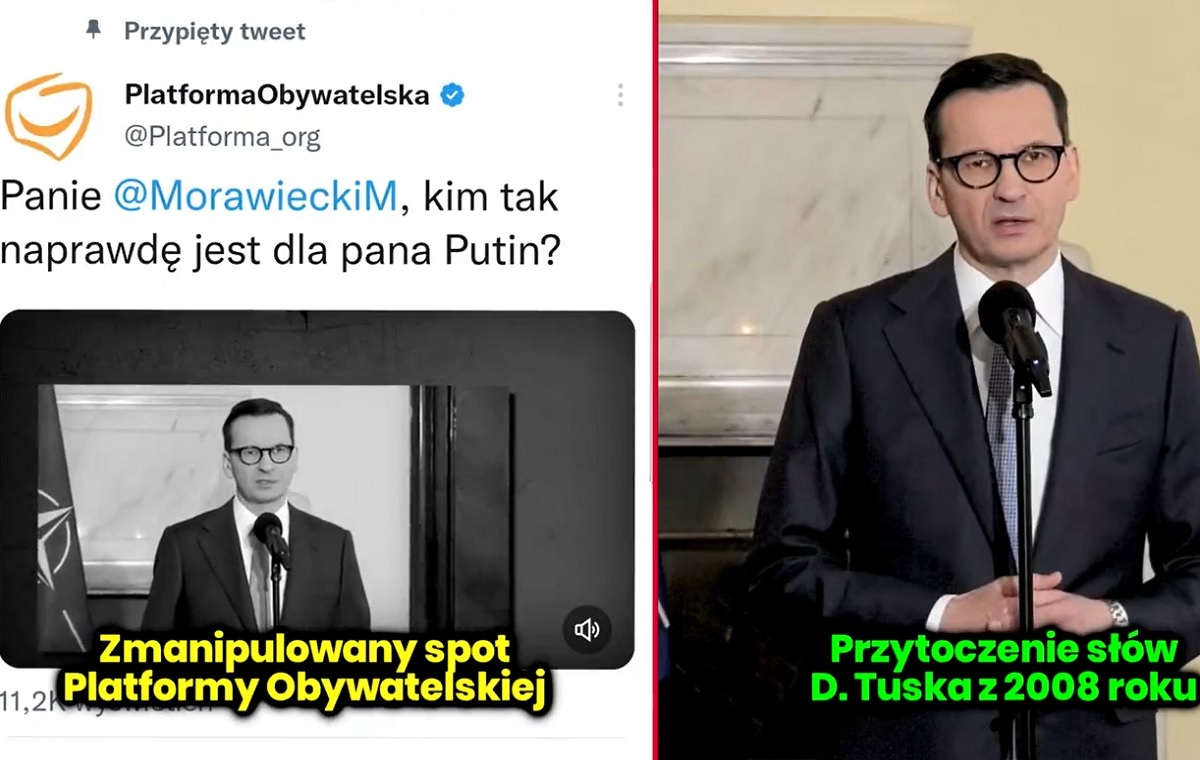 Accusing Morawiecki of being pro-Russian with a quote from Tusk is a PR ...