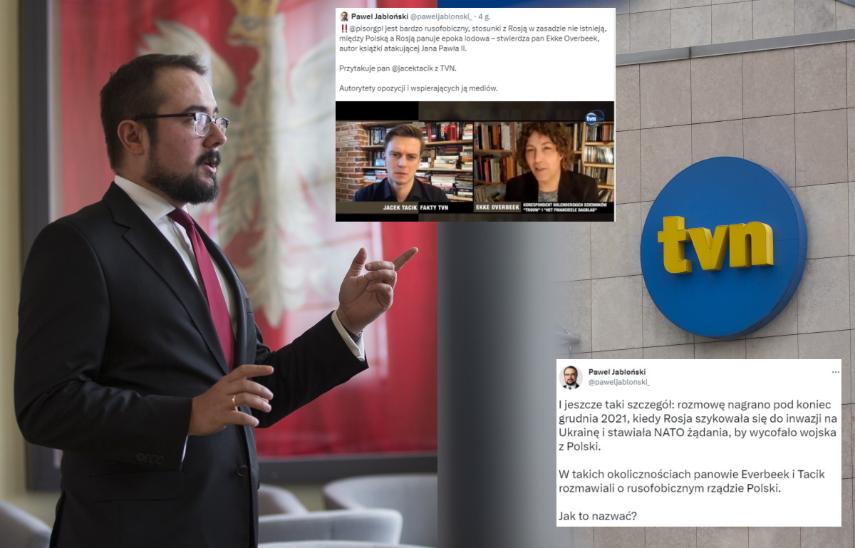 Overbeek oskarża rząd o "rusofobię".Dziennikarz TVN potakuje