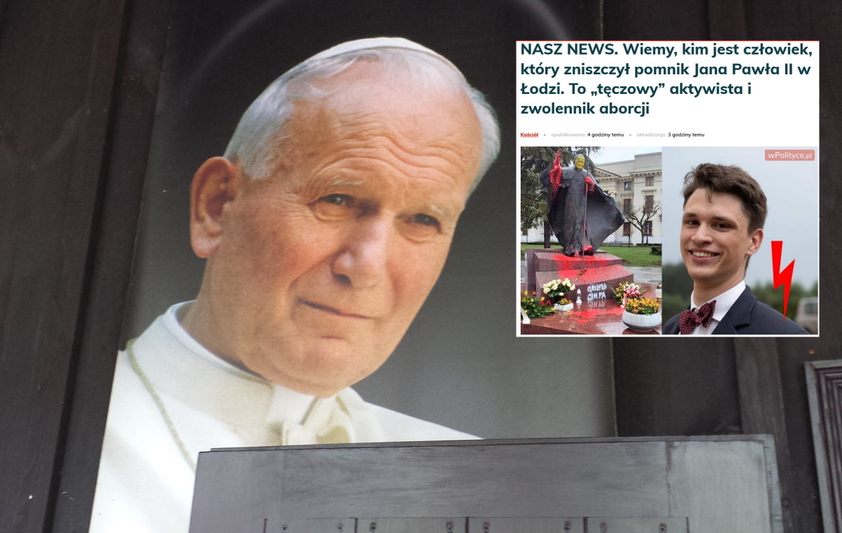 Są zarzuty dla mężczyzny, który zniszczył pomnik JPII
