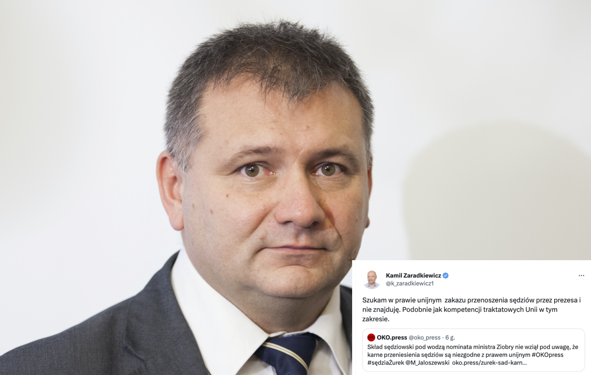 Prof. Zaradkiewicz dał lekcję Żurkowi i Oko.press