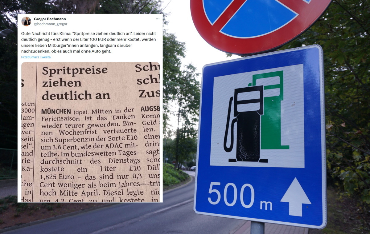 Absurd! Niemiecki naukowiec chce wzrostu cen paliwa