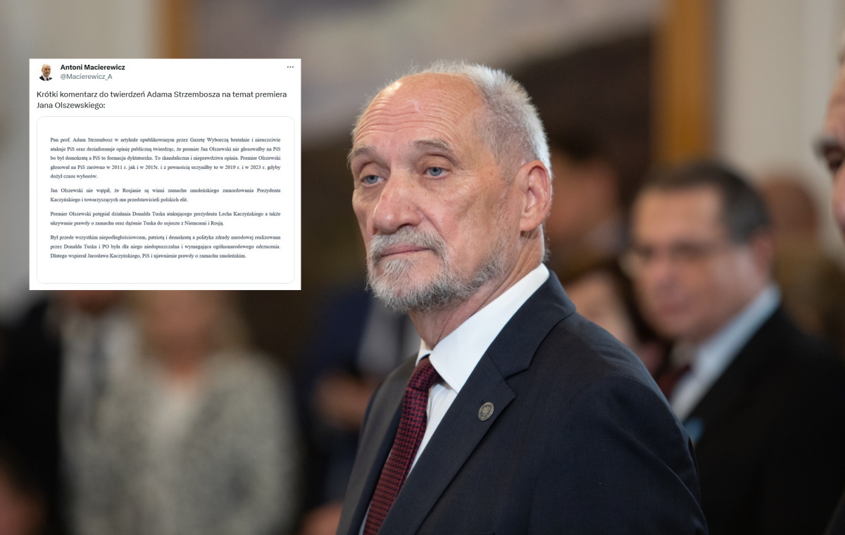 Macierewicz do Strzembosza: Jan Olszewski głosował na PiS