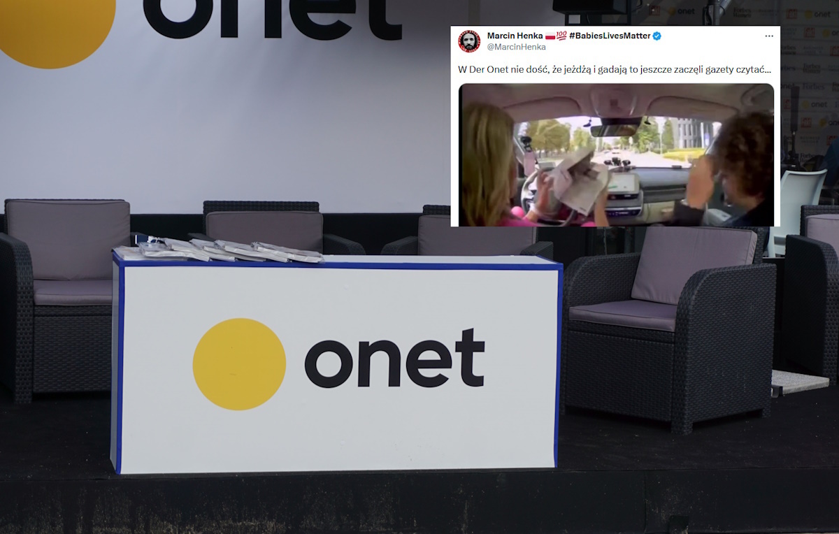 Dziennikarka Onetu przeglądała gazetę prowadząc samochód!