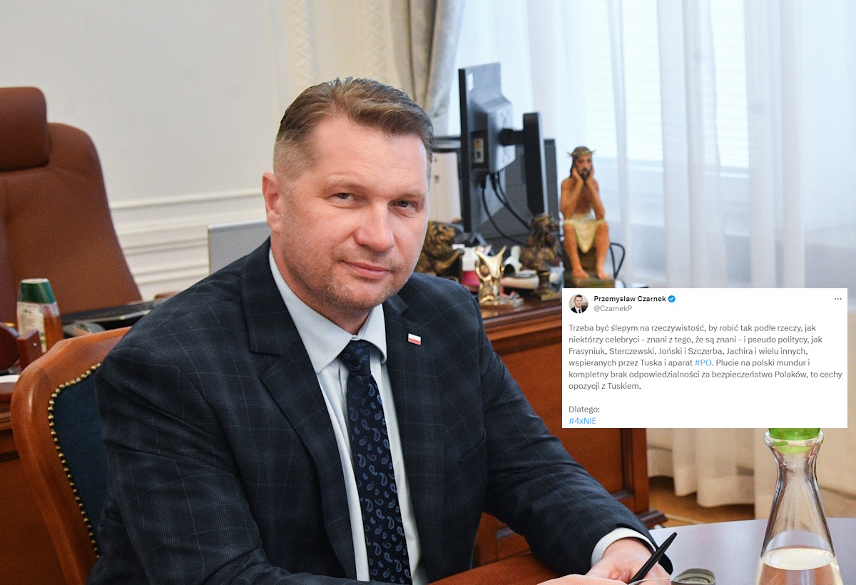 Prof. Czarnek: Plucie na polski mundur to cechy opozycji