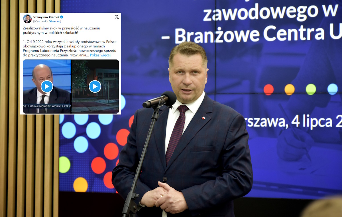 Prof. Czarnek: Zainwestowaliśmy miliardy w polskie szkoły