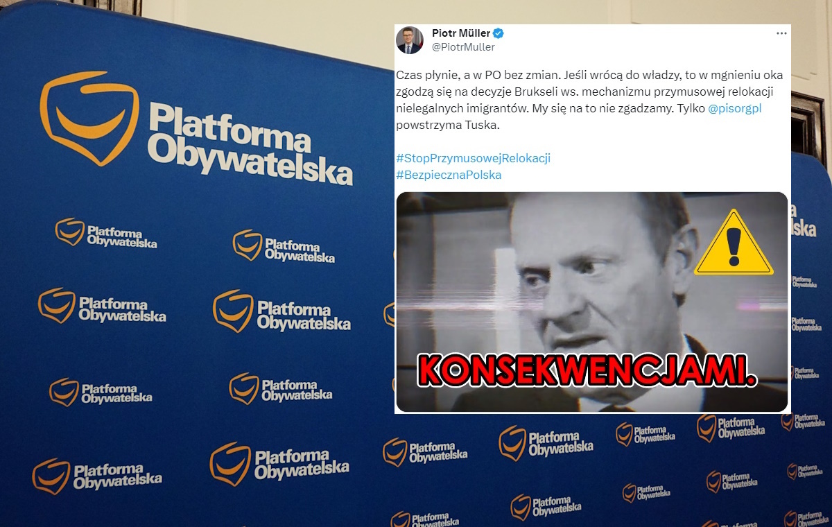 Spot PiS o imigracji. Müller: Czas płynie, a w PO bez zmian