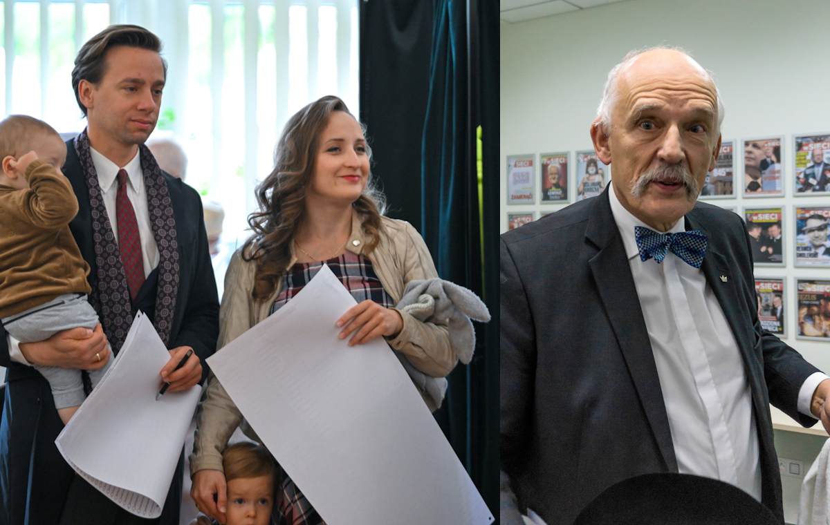 Korwin-Mikke poza Sejmem? Więcej głosów ma żona Bosaka