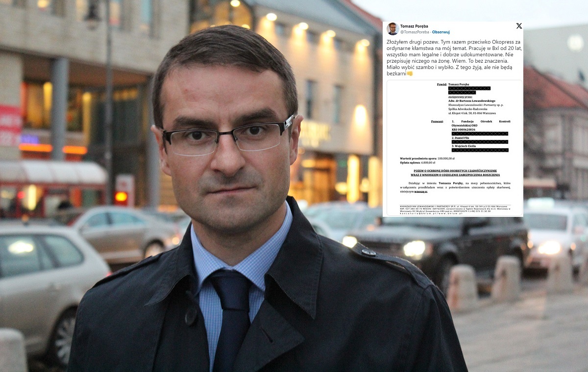 Poręba pozwał "Rzeczpospolitą" i OKO.press. "Dość tego!"
