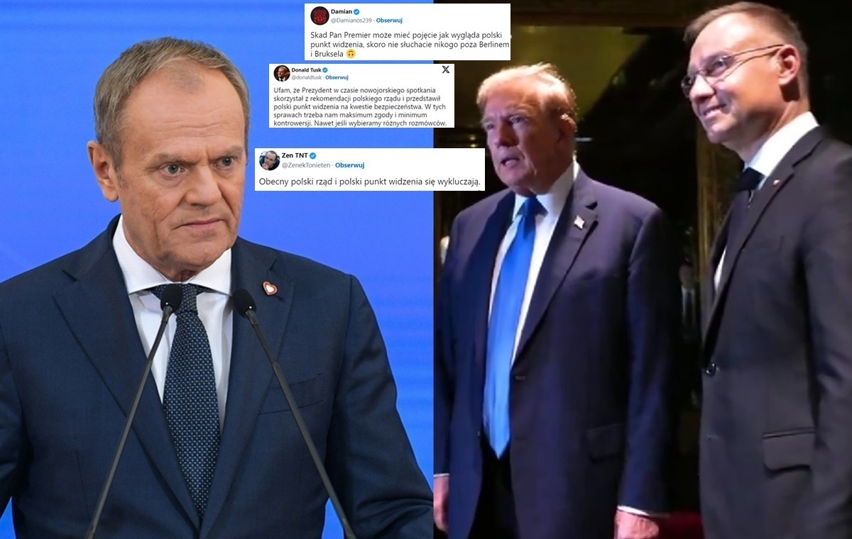 Złośliwy wpis Tuska po spotkaniu Duda-Trump