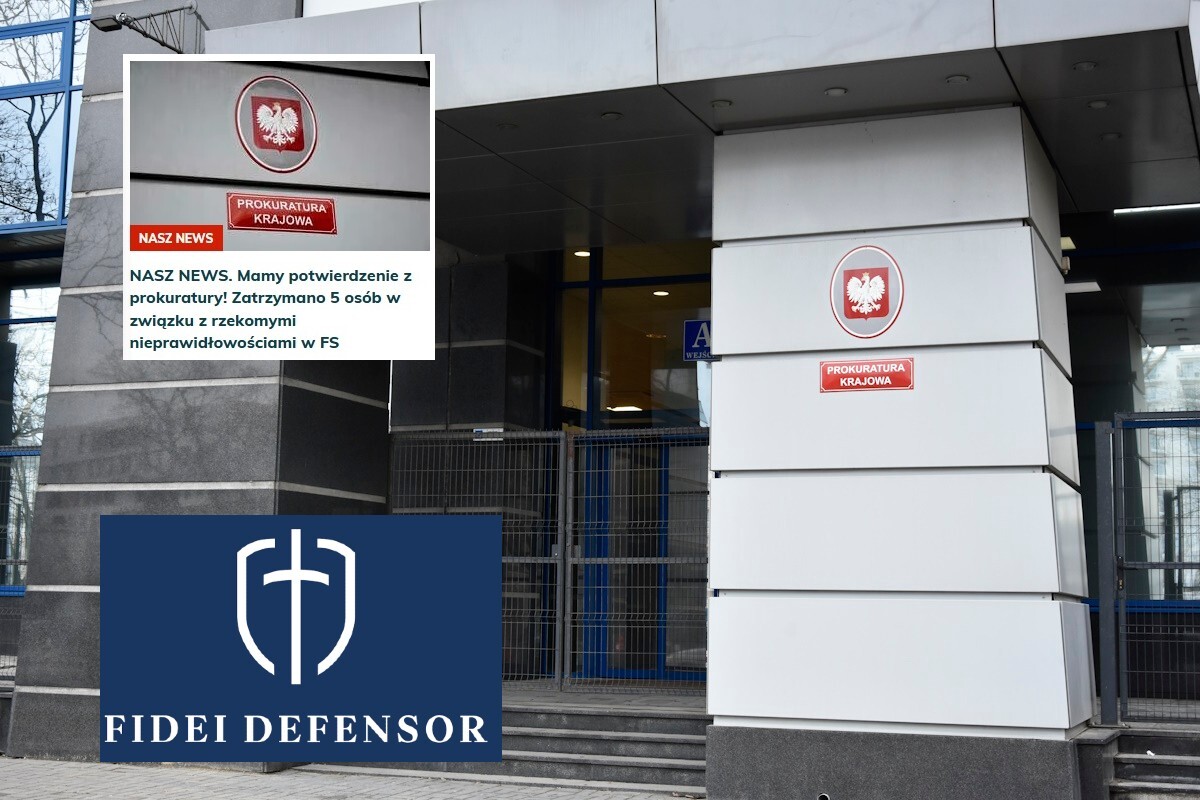 NASZ TEMAT. Oświadczenie Fidei Defensor po zatrzymaniach