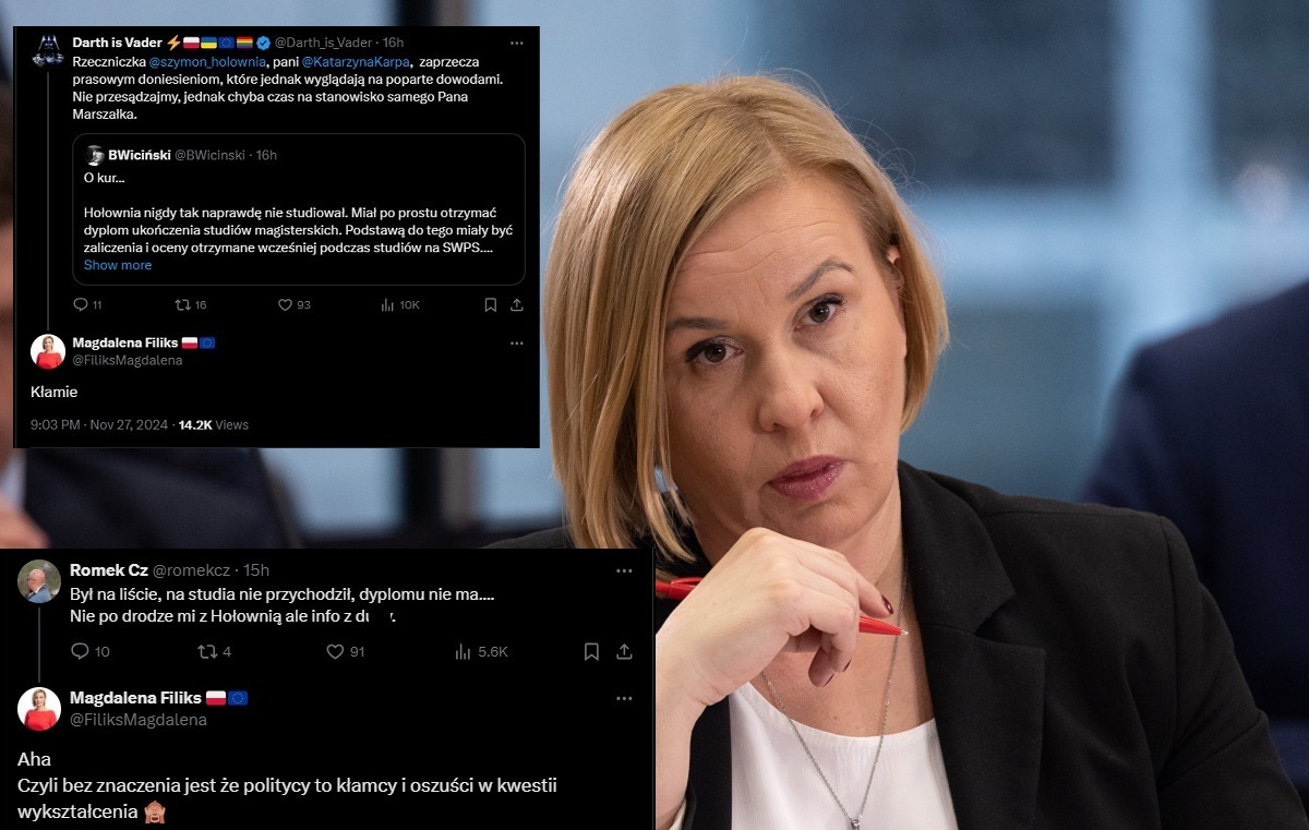 Filiks uderza w Hołownię ws. Collegium Humanum? "Kłamie"