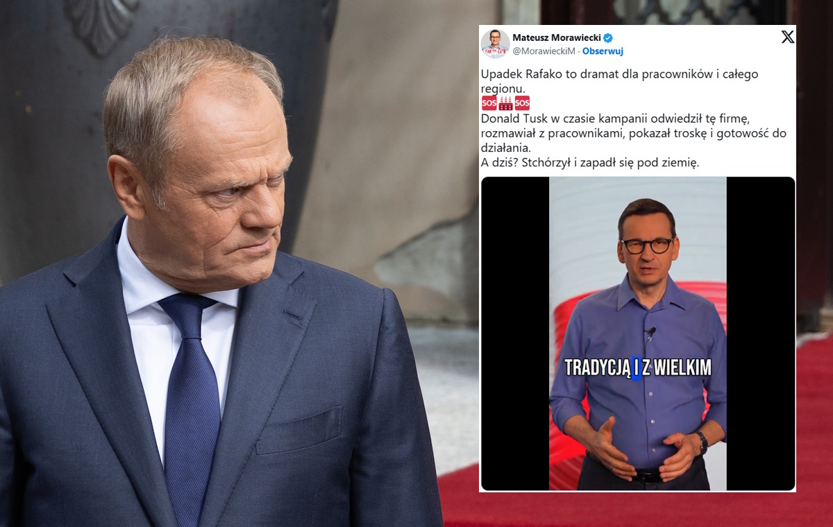 Tusk nie uratował Rafako. Morawiecki apeluje: Do roboty!