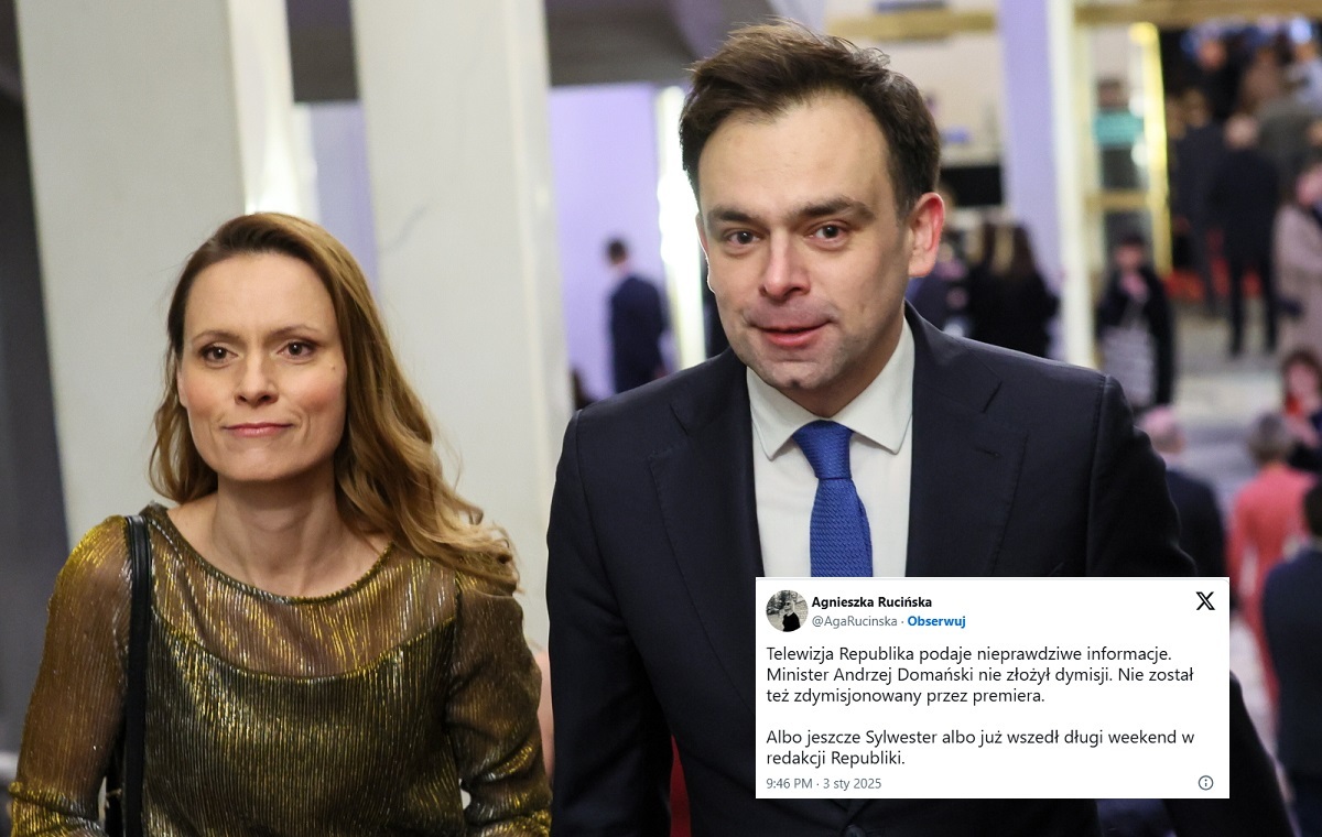 Dymisja Domańskiego? Rucińska z KPRM dementuje