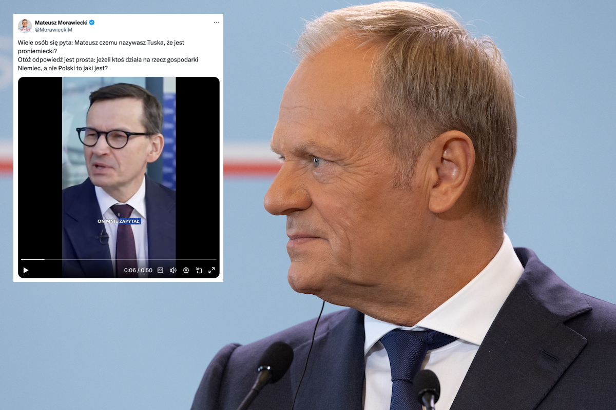 Niemcy zapytali Morawieckiego o proniemieckość Tuska. WIDEO