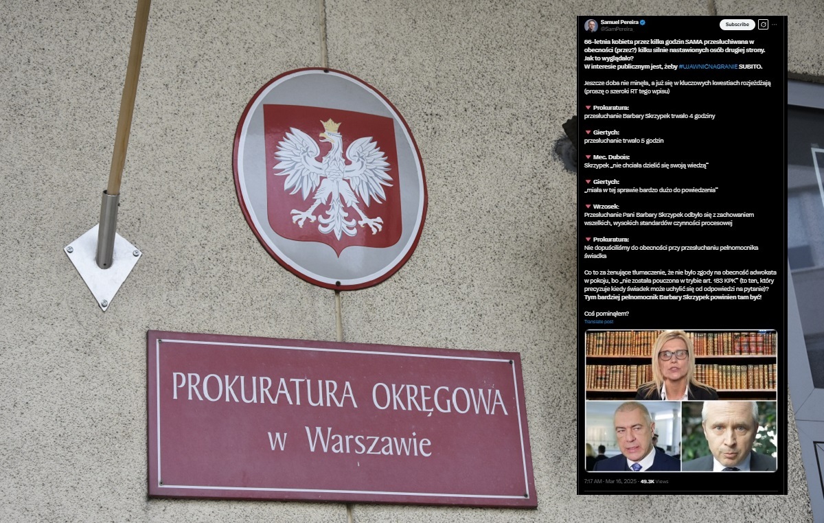 Przesłuchanie Barbary Skrzypek. Trzy osoby, 10 wersji?