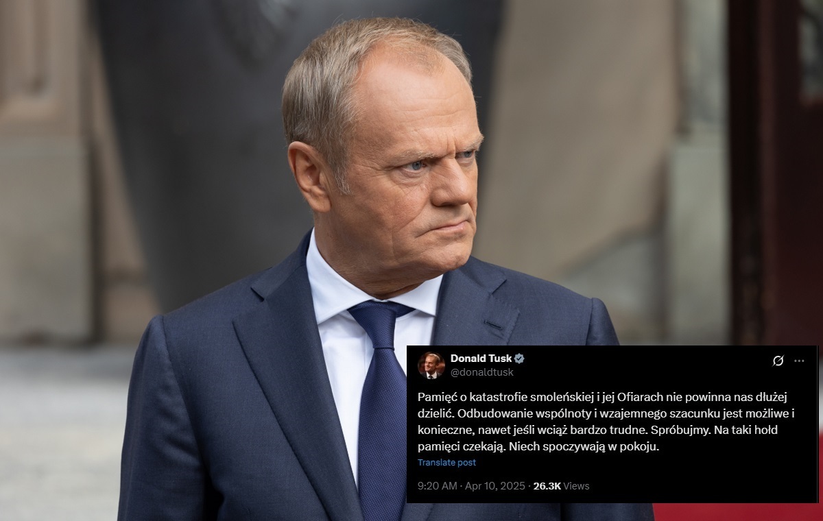 Teraz chce odbudowywać wspólnotę? Wpis Tuska na 15. rocznicę