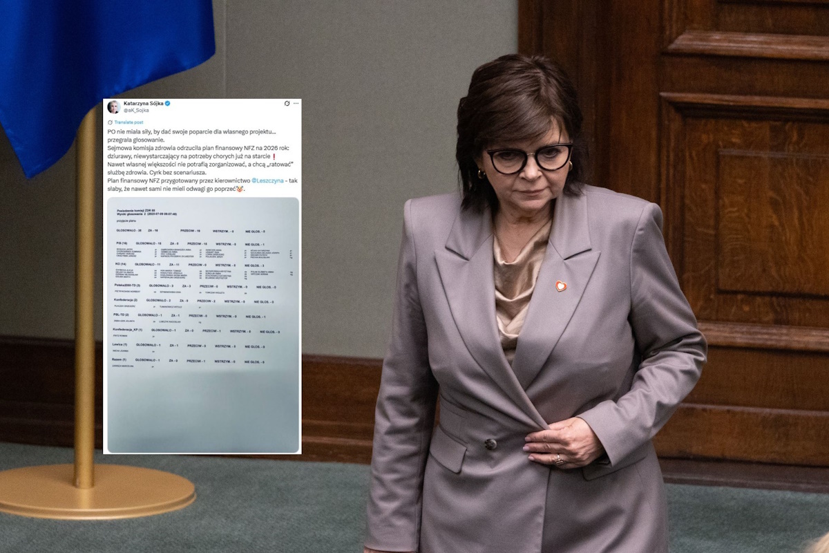 Komisja Zdrowia odrzuciła plan finansowy NFZ na 2026 rok