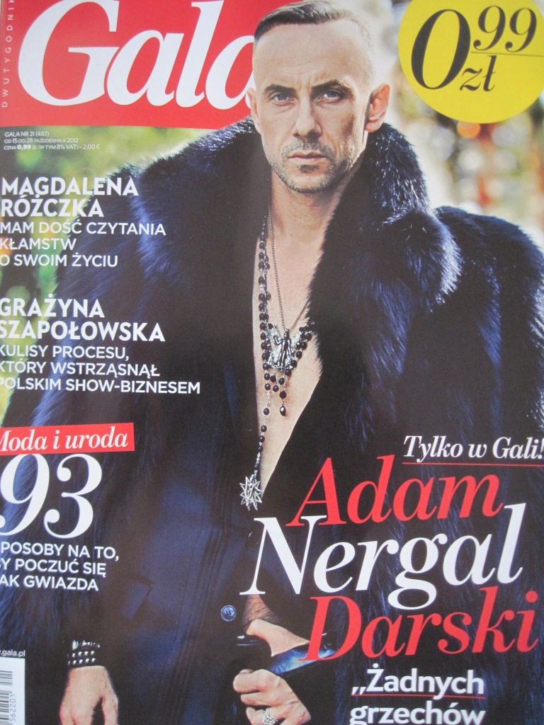 Nowa "Gala" kocha satanistę Nergala - bo jest "taki ładny"