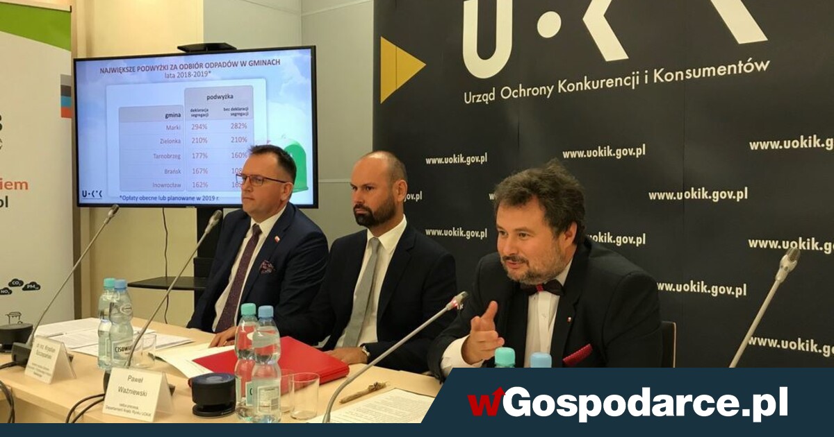 UOKiK: Brak konkurencji podniósł ceny śmieci - wGospodarce.pl UOKiK: Brak konkurencji podniósł ceny śmieci - wGospodarce.pl