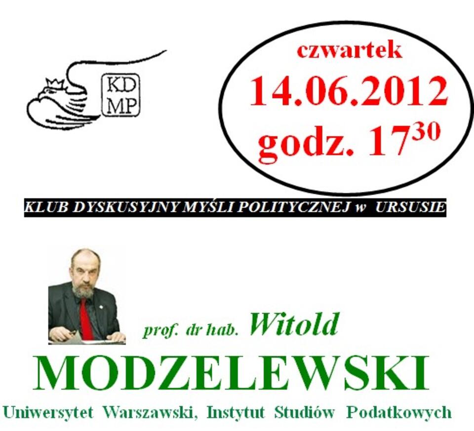 prof. dr hab. Witold MODZELEWSKI na spotkaniu w Ursusie