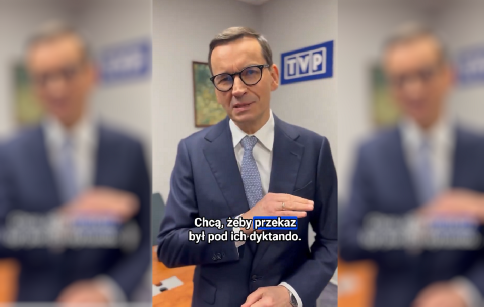 Morawiecki: "Chcą odciąć Polaków od niewygodnej prawdy"